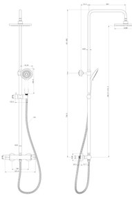 WENKO 25484100 - Sprchový systém WATERSAVING SYSTEM 12x120 cm černá