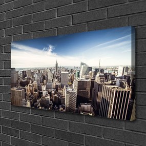 Obraz na plátně Město Paneláky Budovy 125x50 cm