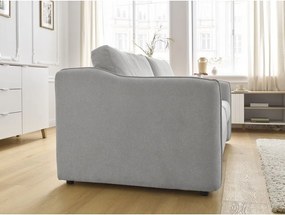 Světle šedá pohovka na každodenní spaní/rozkládací 178 cm Lenny – Bobochic Paris