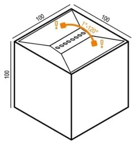 LED Venkovní nástěnné svítidlo RIKO 2xLED/4W/230V černá IP44