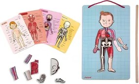 JANOD Magnetická skládačka Lidské tělo / Výuková hračka / 76 dílků / o