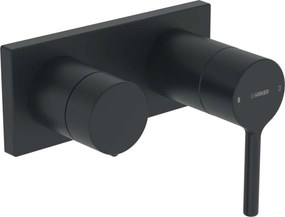 Hansa Vantis Style - Baterie pod omítku, pro 2 spotřebiče, matná černá 5482900733