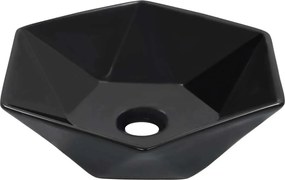 vidaXL Umyvadlo 41 x 36,5 x 12 cm keramika [143914] Barva: Černá