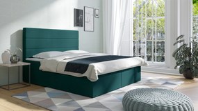 Eka Kontinentální čalouněná postel Malibu - Riviera (180x200 cm) Barva látky Riviera: Zelená (38)