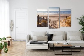 Vícedílný obraz Písečná Cesta K Severnímu Moři Nedostatek Nedostatek Plátno Canvas 120x80