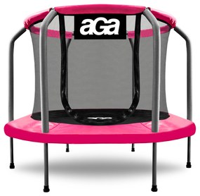 Aga Dětská trampolína 150 cm Růžovo-šedá