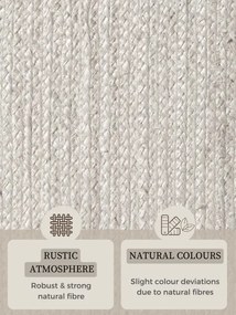 Koberec Hanse Home Jute Braided Rangpur bílý ovál