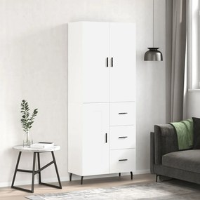 Skříň highboard bílá 69,5 x 34 x 180 cm kompozitní dřevo 3196027