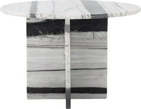BLOOMINGVILLE Konferenční stolek ROSITO bílý mramor Ø61 cm 82065380