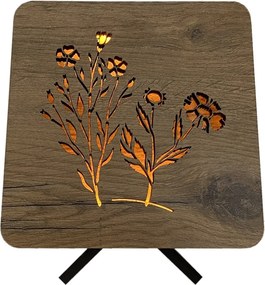 Li-Go "Hvozdík" lampa 19x19 cm provedení povrchu: dub