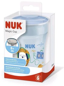 NUK Dětský hrníček Magic s víčkem 360° Modrá