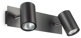 Bodové stropní a nástěnné svítidlo Ideal Lux Spot AP2 nero 156743 2x50W černé