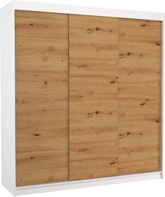 ADRK Furniture Posuvná skříň MEGAN 200 SW-MEG-W+ART-200+A682