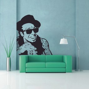 Samolepka na zeď - Lil Wayne (54x60 cm) - PopyDesign