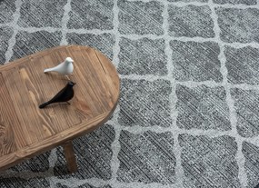 My Flair, AKCE: 80x150 cm Kusový koberec Ether grau – na ven i na doma, šedá, chodba / předsíň