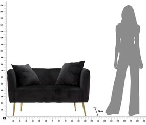 Designová pohovka Pahkakino 127 cm černá
