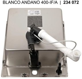 Nerezový dřez Blanco Andano 400 IF/A InFino Nerez hedvábný lesk