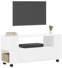 TV skříňka bílá 102 x 34,5 x 43 cm kompozitní dřevo