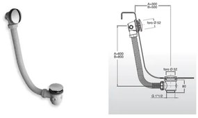 Bruckner - Vanová souprava CLICK-CLACK bílá/lesklý chrom