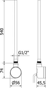 Mexen FA-D22 Elektrické topné těleso 600 W, bílá - W955-0600-20