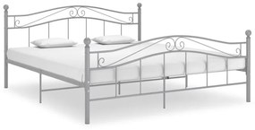 Rám postele šedý kov 160 x 200 cm,  325002 HangarStore.cz