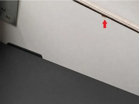 Taupe čalouněná jednolůžková postel s úložným prostorem s matrací 120x200 cm Avela - II. jakost – Bonami Selection