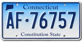 Americká SPZ Connecticut Constitution State AF-76757