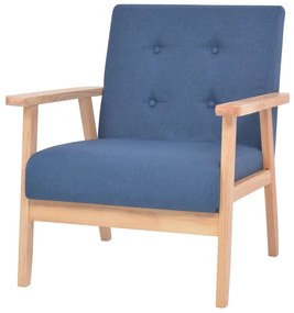 Křeslo modré textil 244654