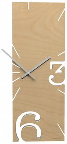 Designové hodiny 10-010 CalleaDesign Greg 58cm (více variant dýhy) Dýha světlý ořech - 91