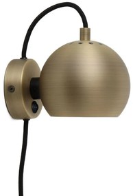 Mosazná nástěnná lampa Frandsen Ball 12 cm