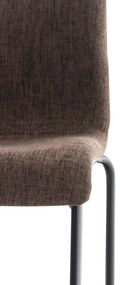 Barová židle Pelham - látkové čalounění | hnědá