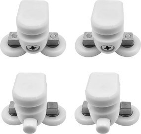 Aqualine Aqualine, Set pojezdů 2 horní 2 spodní, bílá, SPAT04W