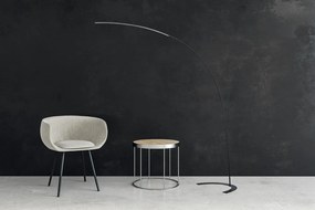 Tmavě hnědá LED stmívatelná stojací lampa (výška 210 cm) Shanghai – Trio