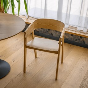 Židle, masivní dřevo, přírodní, LAKERA
