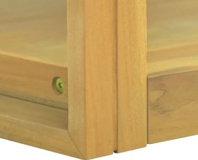 Nástěnná koupelnová skříňka 90 x 45 x 35 cm masivní teak 338235