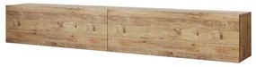 KALUNE DESIGN dřevěný TV stolek FRAM světlý 29,6x180 cm 956LCS1611