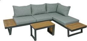 XXXLutz TERASOVÁ SEDACÍ SOUPRAVA 3dílné, dřevo, kov, plast, textil Gardenson - Online Only zahradní nábytek - 002836043501