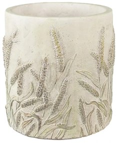 Cementový obal na květináč s jitrocelem Plantain M – 17x17 cm