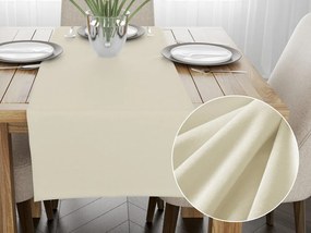 Biante Sametový běhoun na stůl Velvet Premium SVP-003 Smetanový 35x160 cm