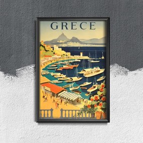 Retro plakát Řecko