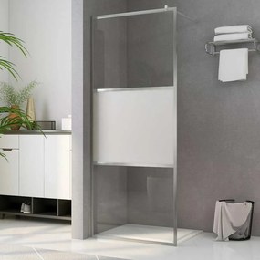 Zástěna do průchozí sprchy napůl mléčné ESG sklo 90 x 195 cm 146641