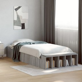 Rám postele šedý sonoma 90 x 190 cm kompozitní dřevo 3280620