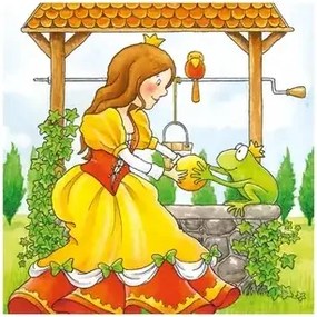 GOKI Dřevěné kostky Pohádky / 9 kostek / od 3 let