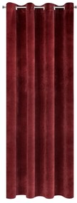 ZATEMŇOVACÍ ZÁVĚS NA KROUŽCÍCH RIA 140X250 CM BORDOVÁ