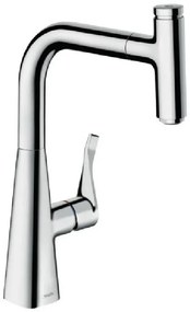 Hansgrohe M71 - Dřezová baterie M7115-H240 s výsuvnou sprškou, sBOX, chrom 73802000