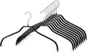 MAWA SILHOUETTE černá / Ramínko / kovové / ergonomické / protiskluzové