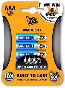 Baterie AAA/LR03 JCB OXI DIGITAL 4ks (blistr)