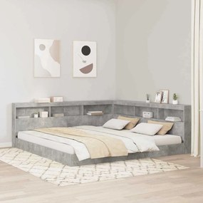 Úložné čelo postele Betonově šedá Kompozitní dřevo 3335512