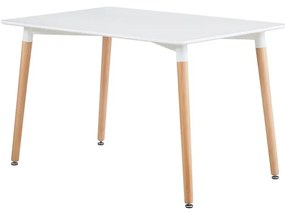 Moderní stůl Larry 120 x 80, Barva: Bílá Mirjan24 5903211167881