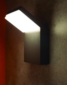 Mantra 7045 Alpine, šedé venkovní nástěnné svítidlo, 6W LED 3000K, výška 16,5cm, IP65